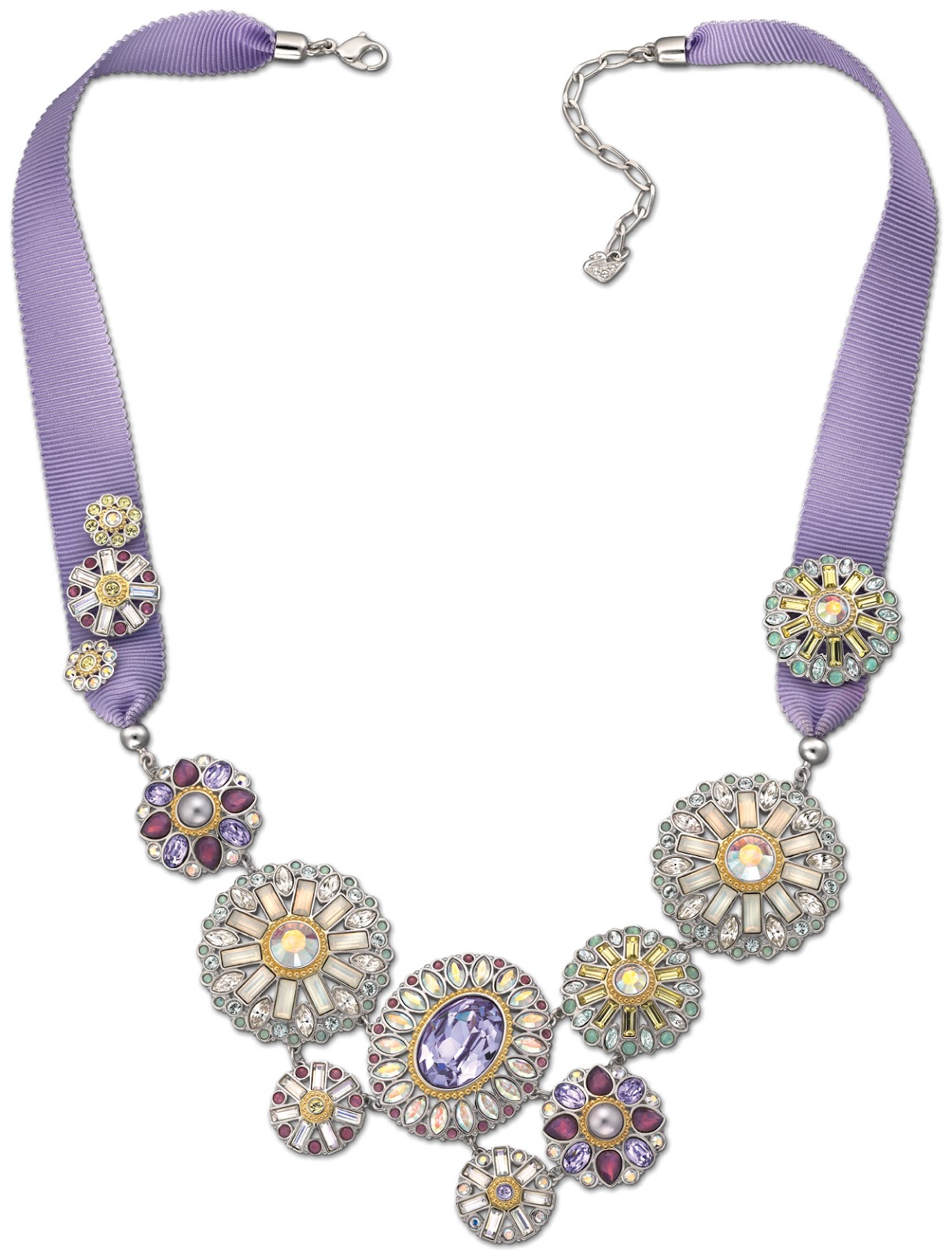 Madame Covet's Style Boutique: Swarovski Purple Regency Ribbon Necklace