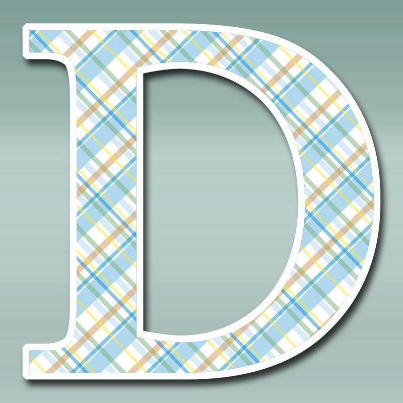 GRANNY ENCHANTED'S BLOG: "Blue-Tan Plaid" Free Scrapbook Alphabet