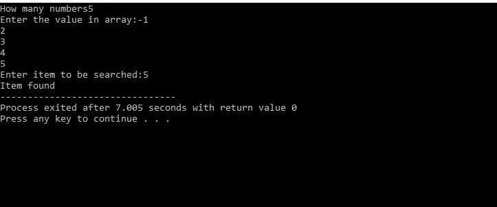 C Program For Binary Search | C Programming