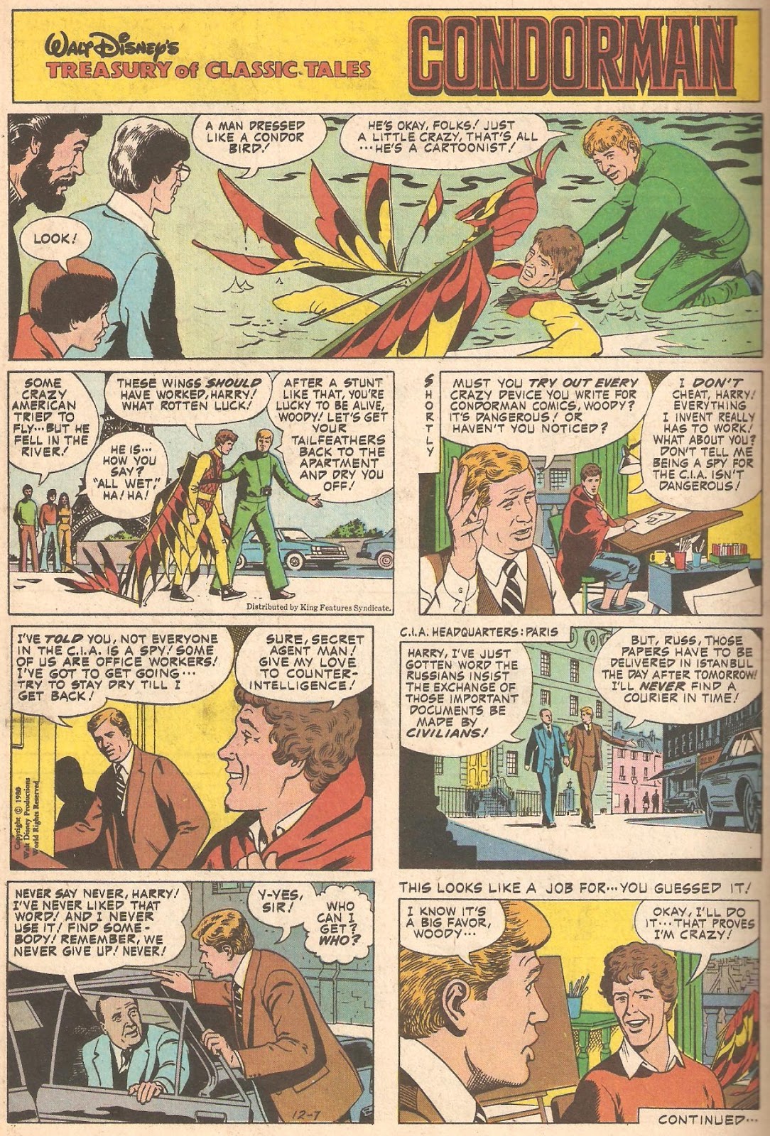 Sunday Comics Debt: Condorman is no Birdman