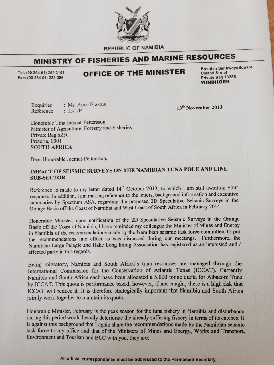 The Wondering Tuna: Namibia’s Success Leaves South African Fishing ...