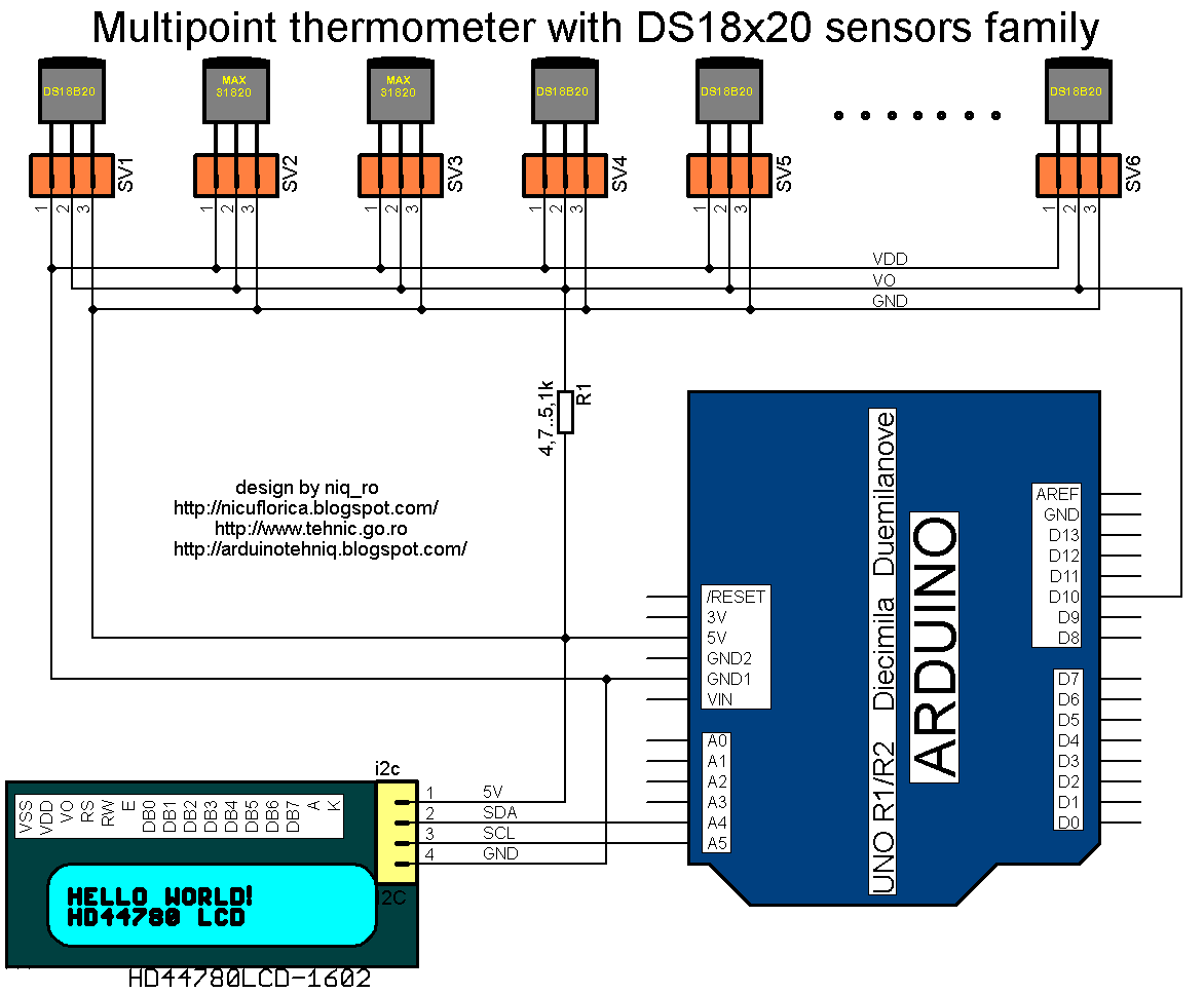 Nicu FLORICA (niq_ro): Mai multi senzori de tip DS18B20 (sau MAX31820 ...