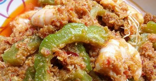 Enak Di makan Bersama Nasi Putih....Peria Masak Serunding Kelapa