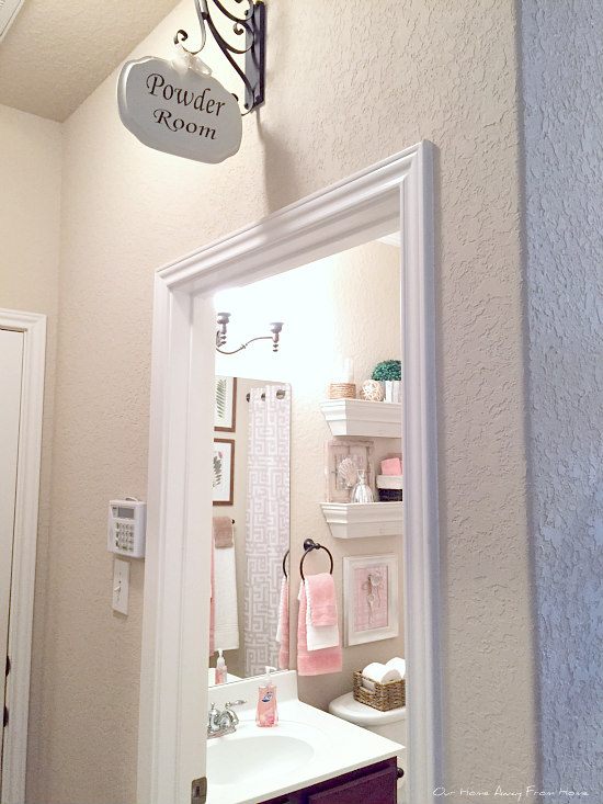 Our Home Away From Home: REFRESHING THE POWDER ROOM