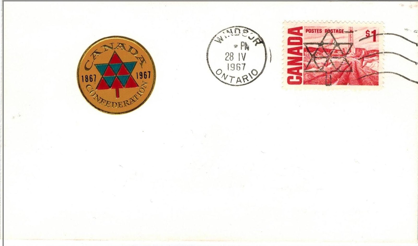 Postal History Corner: The Windsor Centennial Symbol Cancellation