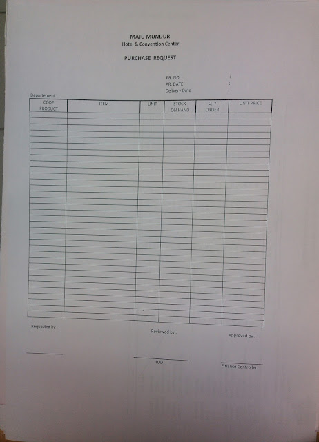 Cara Pemesanan dan Pembelian Barang Untuk Hotel