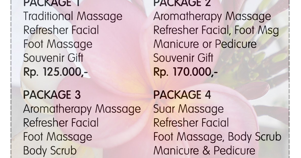 Suar Massage And Relaxation Spa Treatment Sanur Bali Special Package