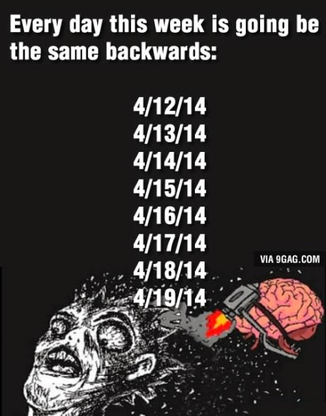 This week is going to be same backwards