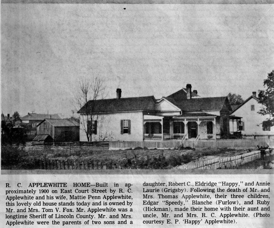 Sippiana Succotash: R.C. Applewhite Home Circa 1900