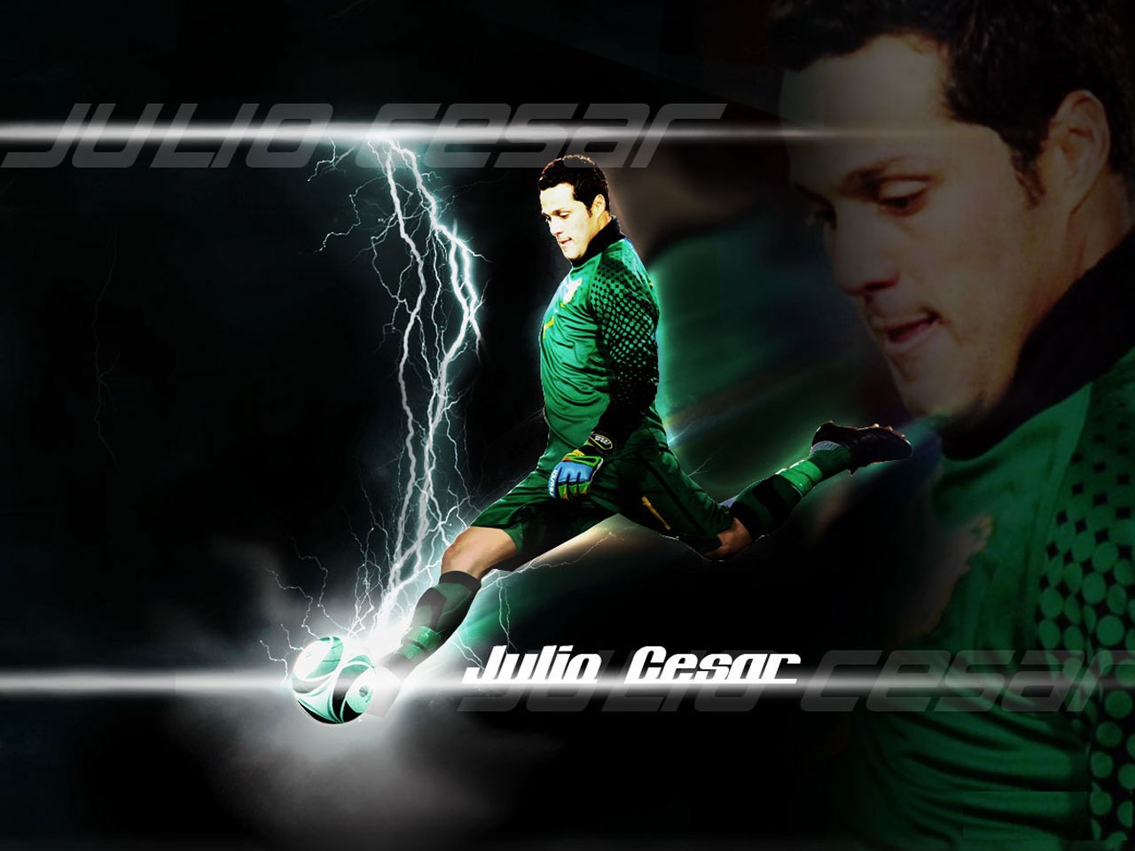 All Football Players: Julio Cesar HD Wallpapers 2012