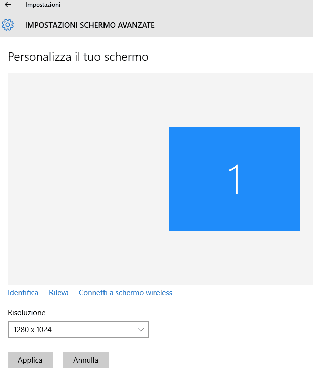 Windows 10: cambiare risoluzione dello schermo | Oggi è un altro post