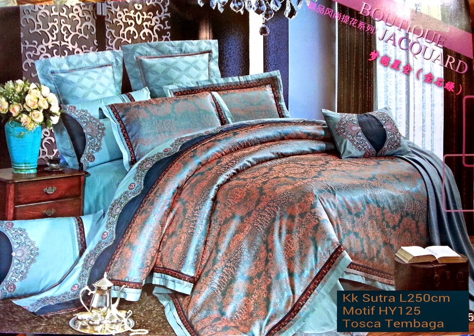 Sprei King Koil Sutra Motif Tosca Tembaga - Lovina Sprei * Jual Sprei ...