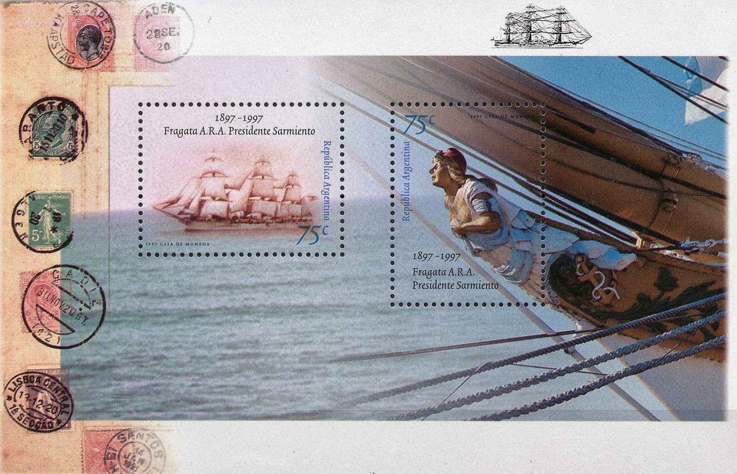 transpress nz: Argentine ship 'Presidente Sarmiento', 1897