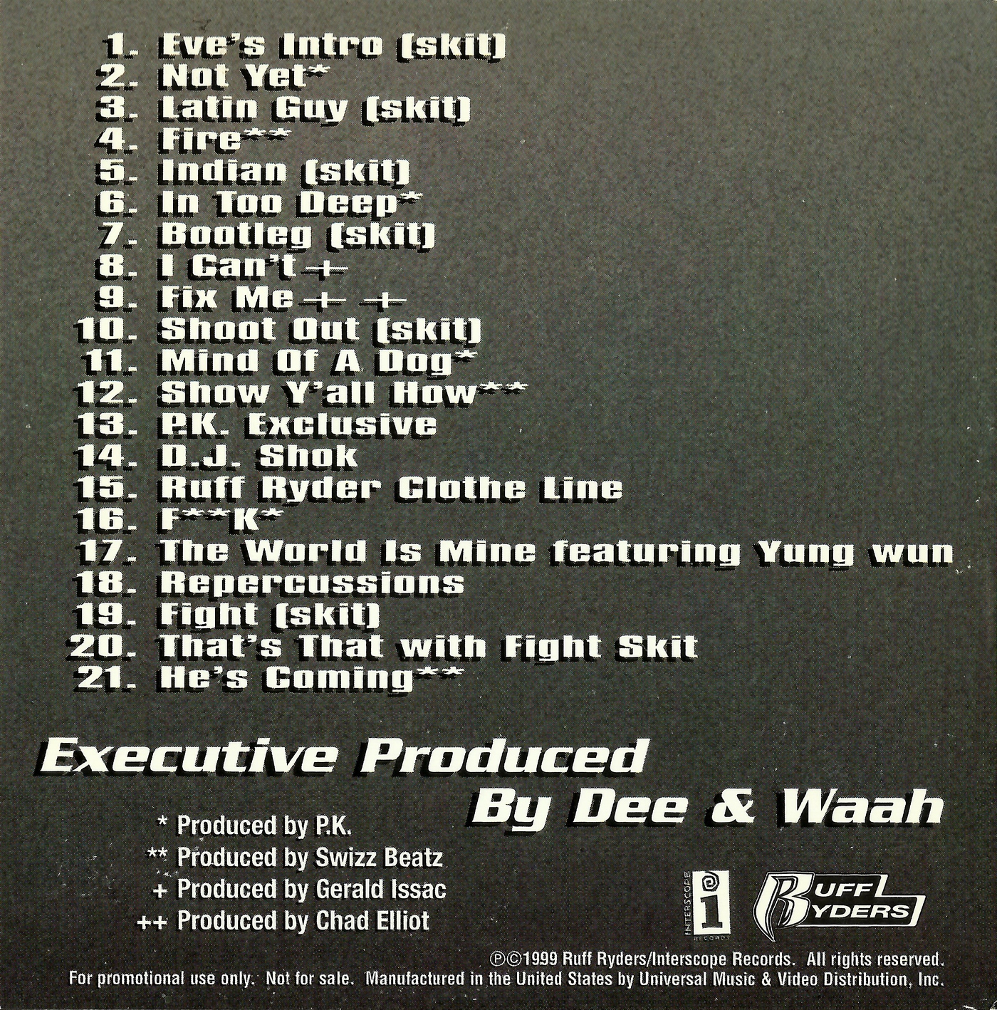 THE CRACK FACTORY: VA-Ruff_Ryders-Documentary_2000-(Promo_Sampler)-1999 ...