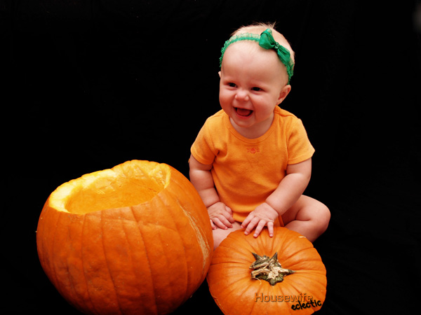 Baby in a Pumpkin- Photo Ideas - Housewife Eclectic