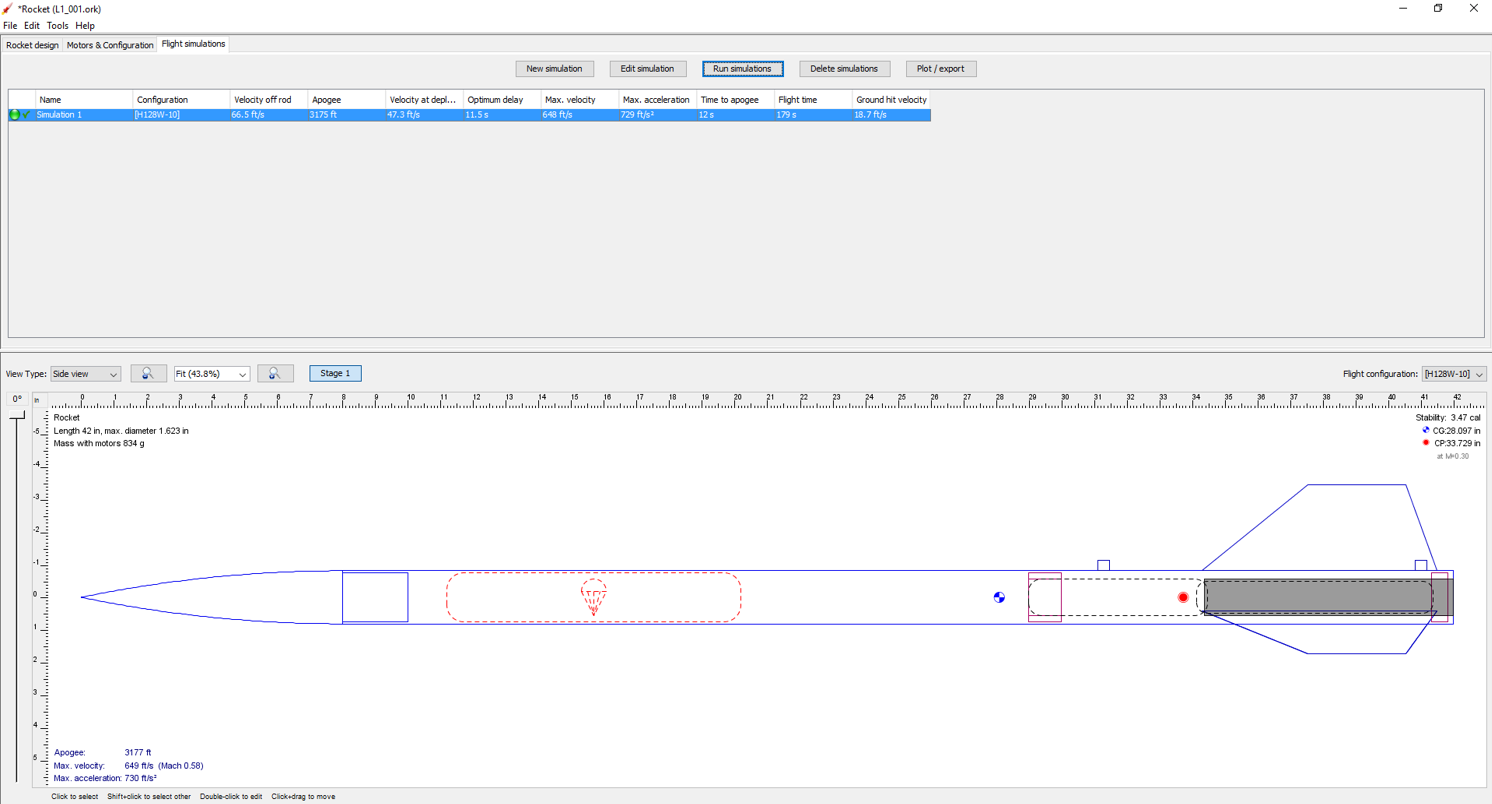 Mad Scientist Prototyping: High Power Rocket (L1-001)