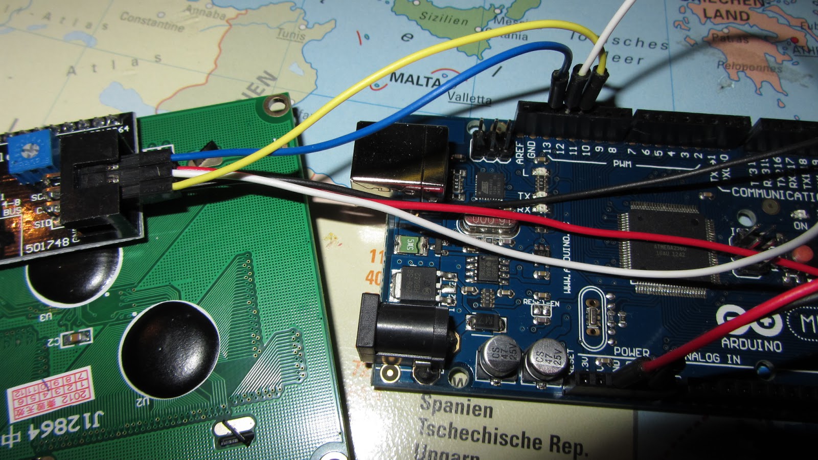 Ben's IT Blog: Connect and use a Sainsmart LCD12864 (ST7920) with a ...