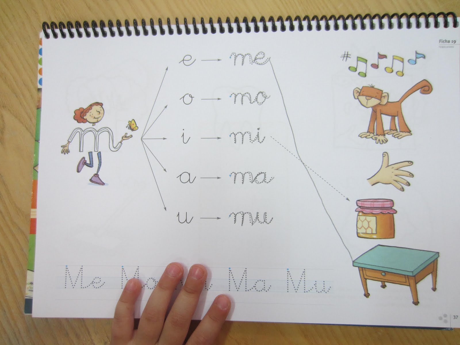 BLOG DE PATRI, educación infantil: ¡¡¡LA M Y LAS VOCALES!!!!