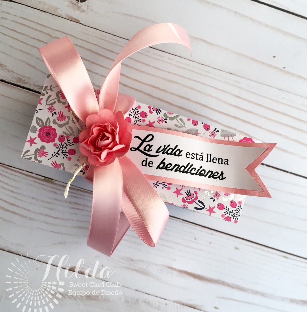 Hilda Designs: Reto #85 en SCC: Tarjetas desplegables en Azul y Rosa