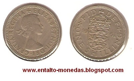 Moneda de 1 Chelin - REINO UNIDO - Km#904 | Catalogo de Monedas