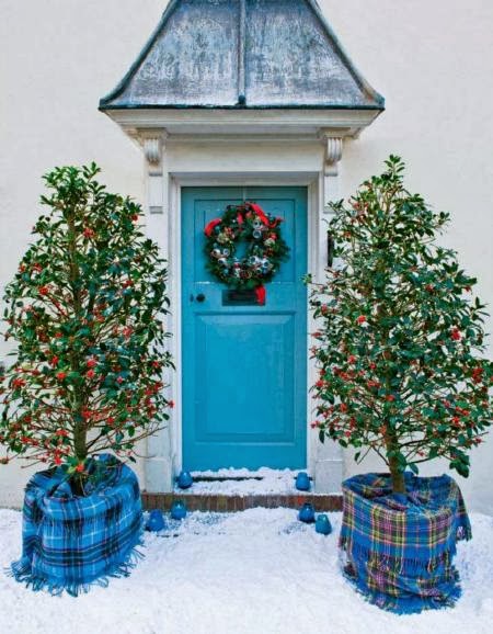 Holly decorations ~ English garden