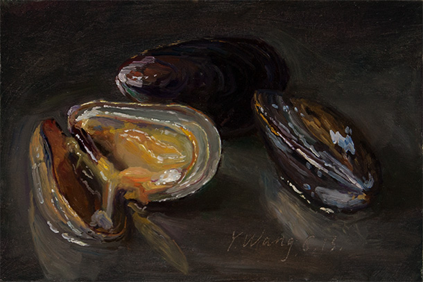 Wang Fine Art: blue mussels no. 2