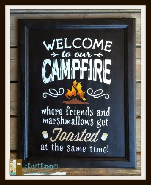 Toadally Love To Craft: Campfire Sign For the July/August Edition Of ...