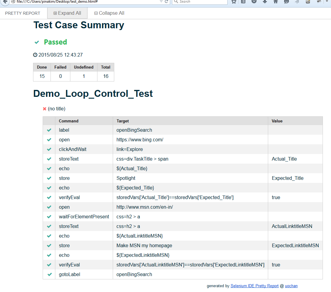 QA Zone: Selenium IDE: Flow Control Logic Extension for IDE