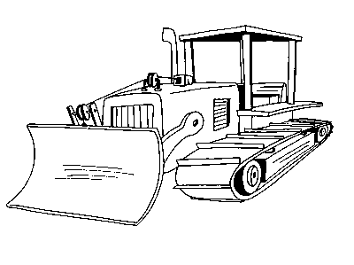 Backhoe Coloring Pages