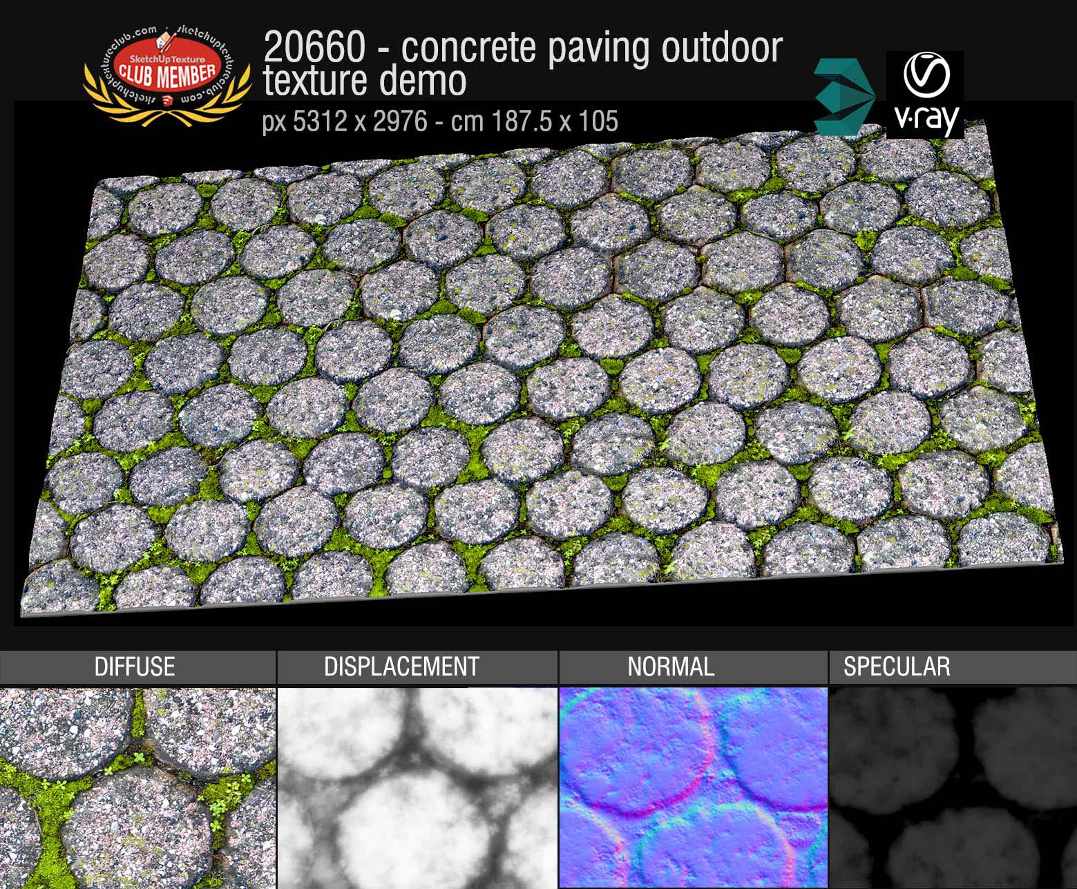 New seamless textures concrete paving outdoor regular blocks & maps
