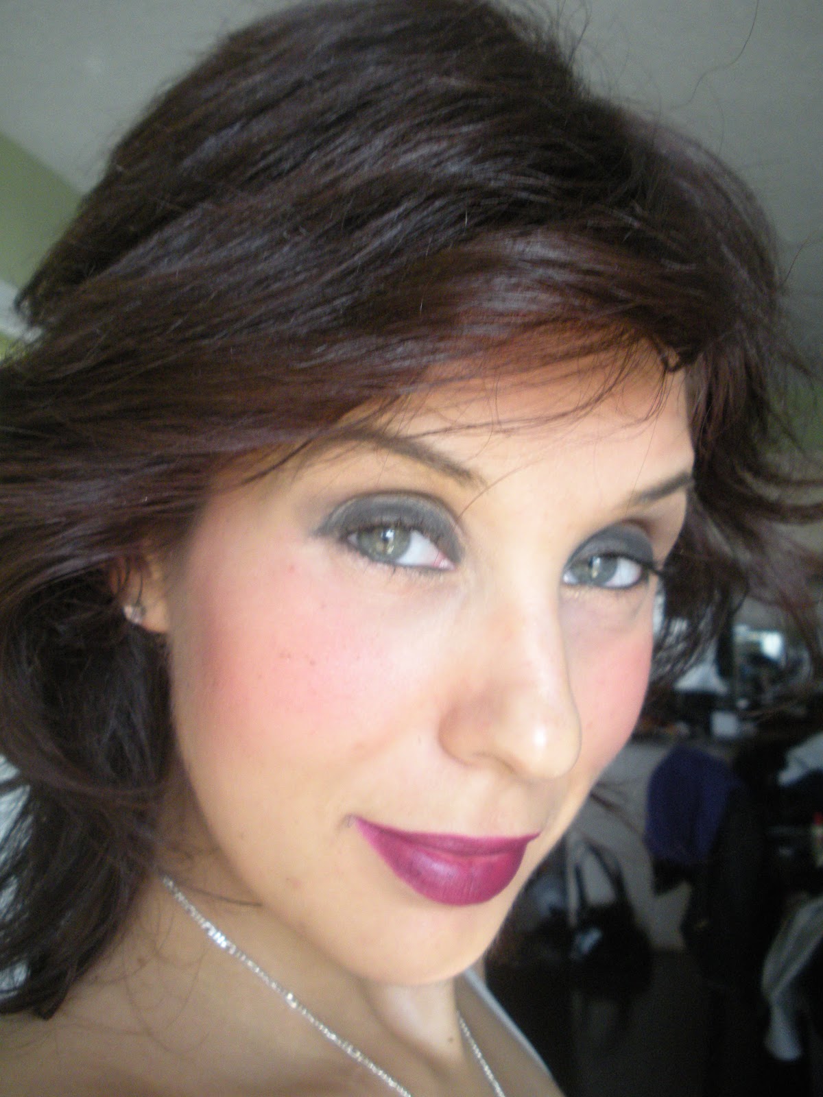 Beauty and Elegance: Toned Winter Makeup Look - Deep Muted Magenta Lip