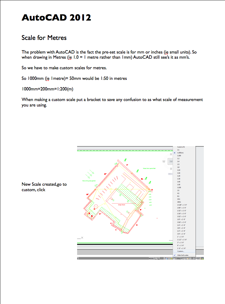 Capability CAD: AutoCAD Scale for metres