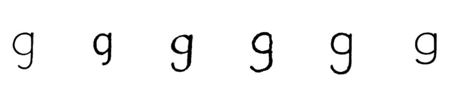 About the letter g