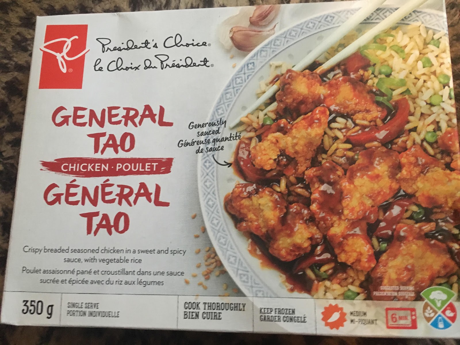 Adorable Fluff: President's Choice. General Tao's Chicken Review.