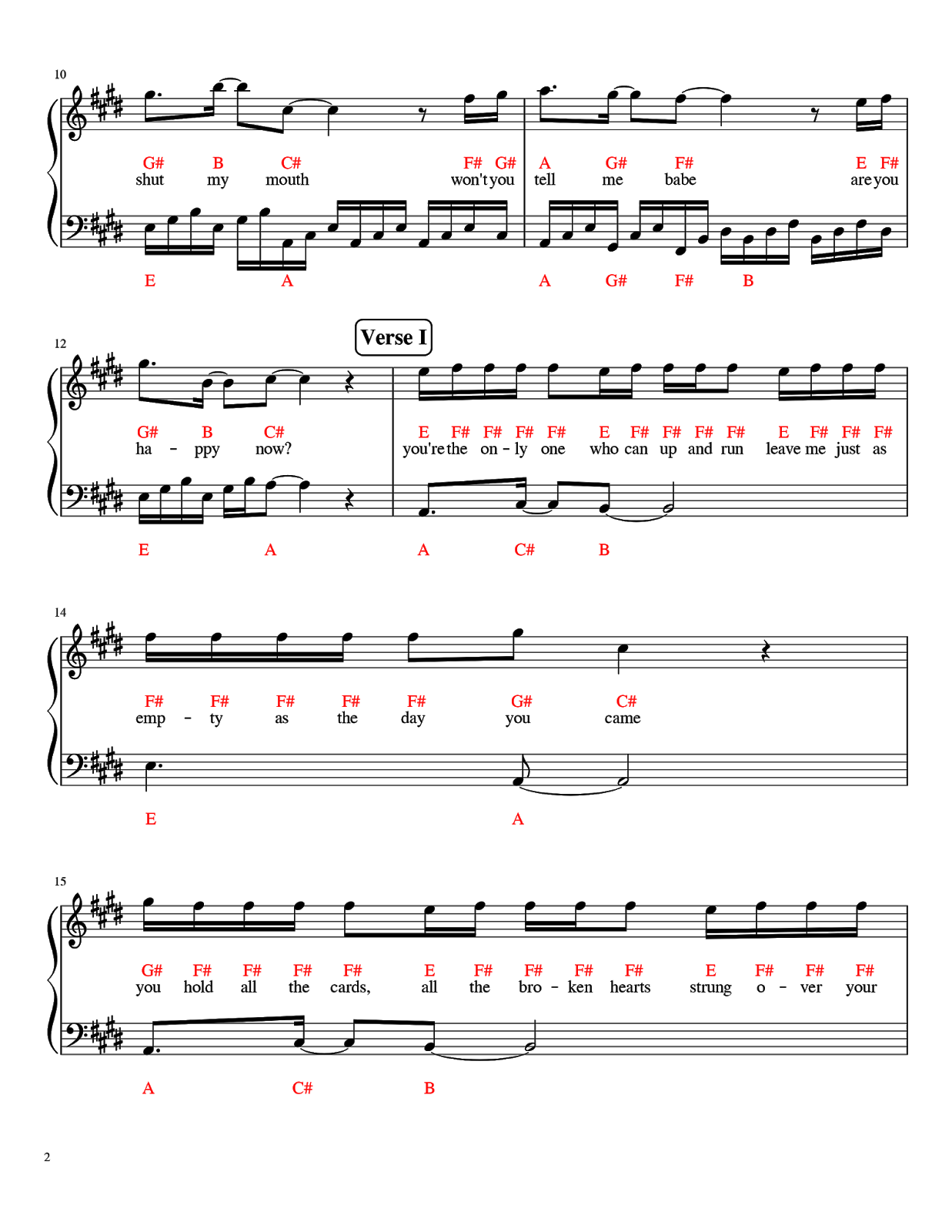 Utterly Music: [Piano Scores] Zedd & Elley Duhé : Happy Now