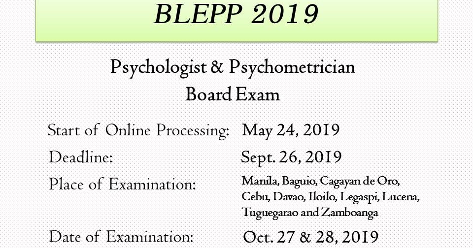 BLEPP 2019 Schedule and Requirements
