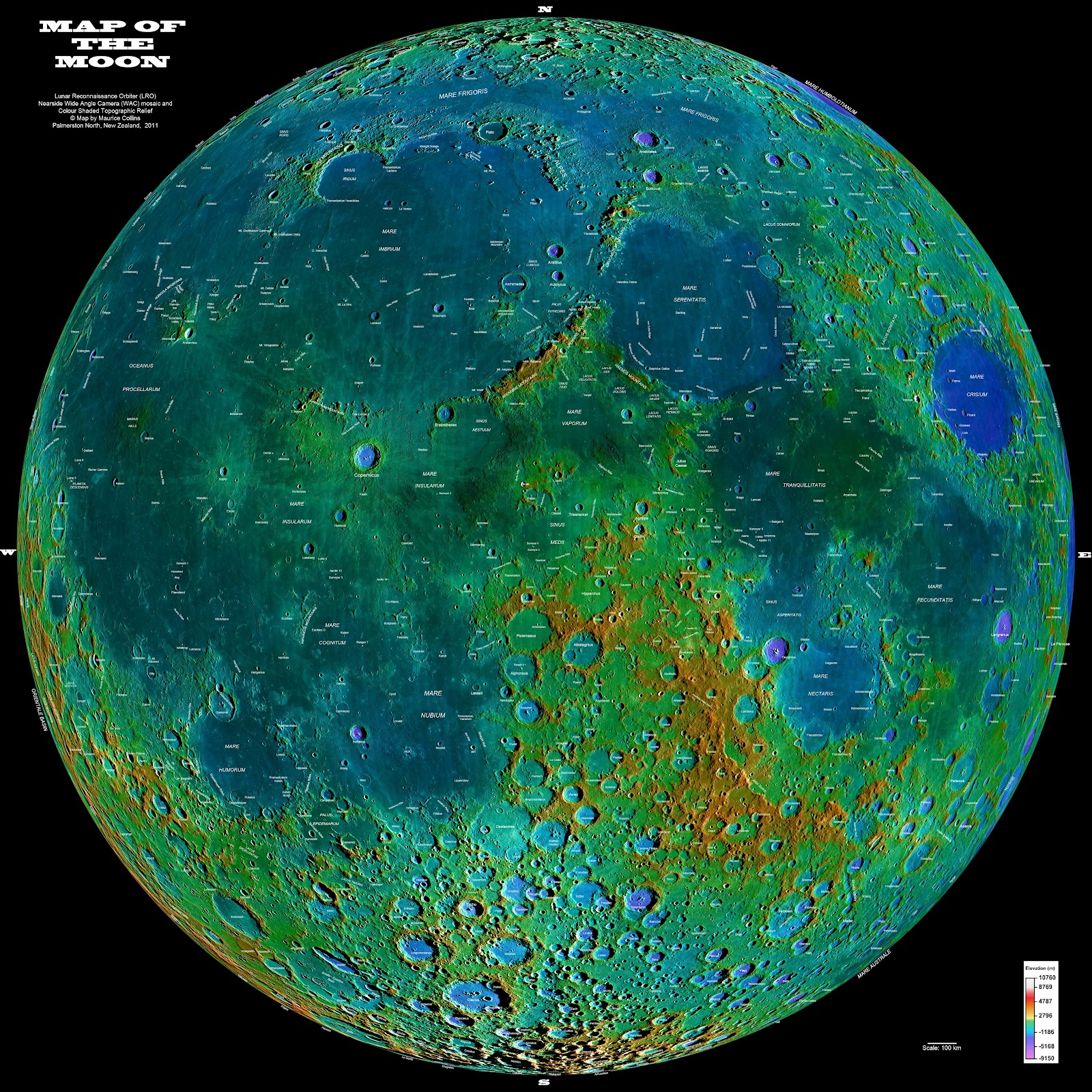 Topographic Map of the Moon Showcase Laser Atelier ~ psdhook