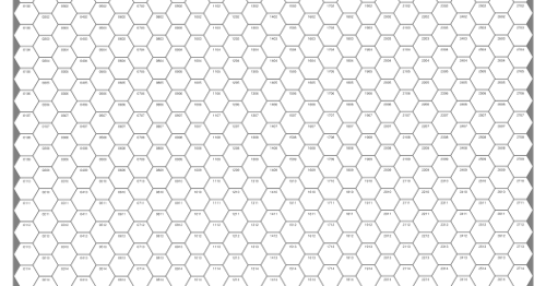 Quickly, Quietly, Carefully: Judges Guild style numbered hex paper