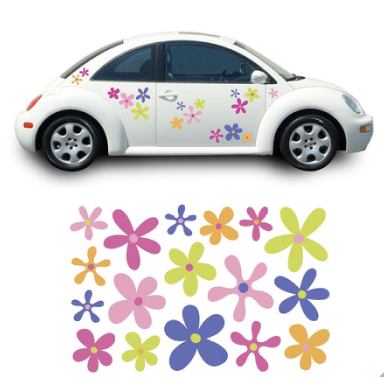 car stiker: Flower Car Stickers-The Best Car Sticker Inspirate