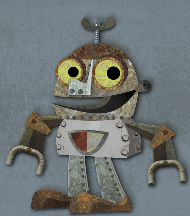 Pinzellades al món: Robots il·lustrats per Michael Robertson