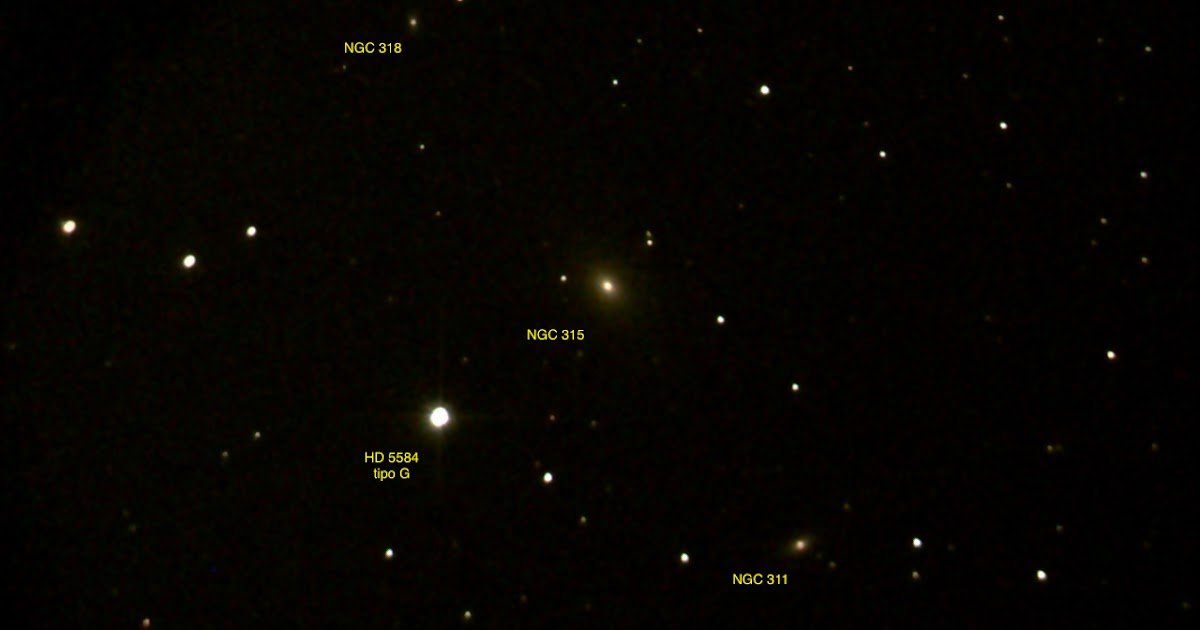 NGC 311, 315 Y 318 galaxias en Pisces