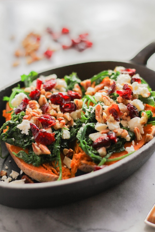 Healthy Loaded Sweet Potatoes