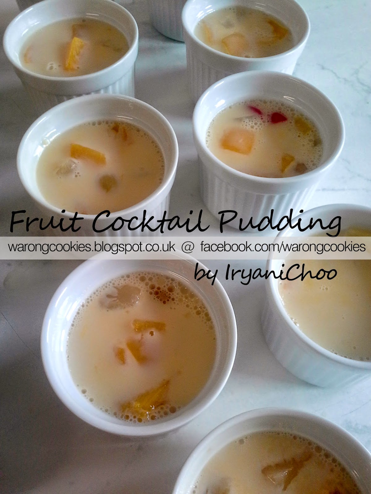Warongcookies: RESIPI PUDING COCKTAIL BUAH