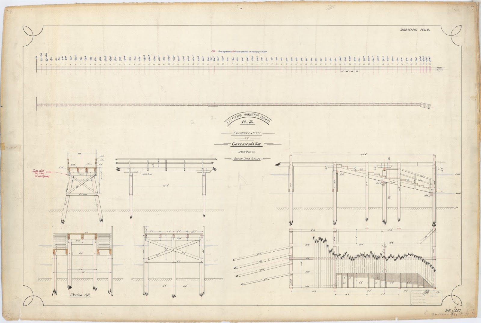 Governors Bay jetty photo montage