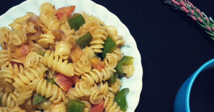 Masala Pasta recipe (Indian style pasta recipe)