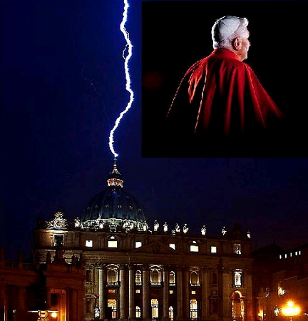 Thunder Strikes St. Peter’s Basilica As Pope Benedict XVI Resigns ...
