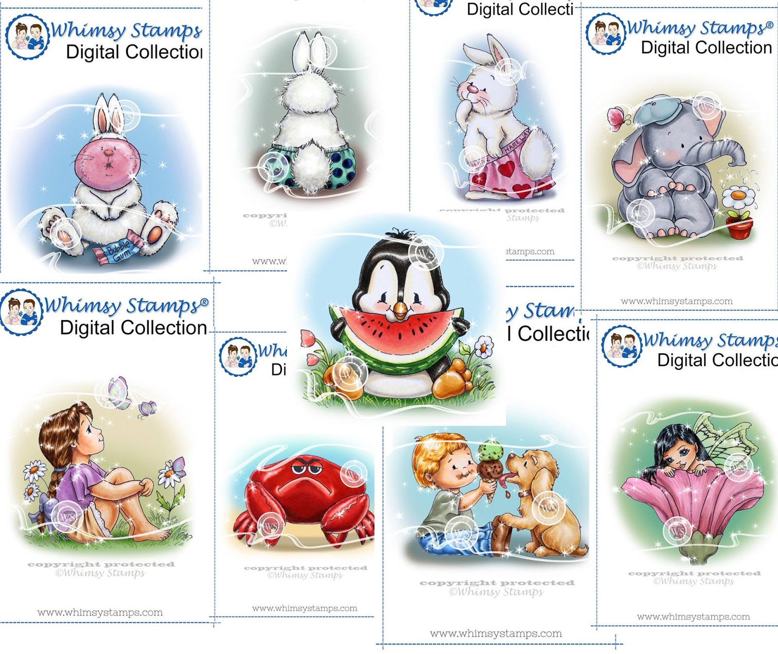 Scrappin'n'Happy: Whimsy Stamps March Digital Release