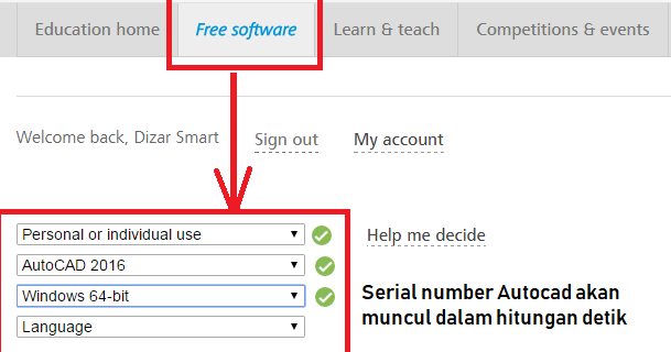 Serial Number Autocad 2016 ~ Dizar Smart