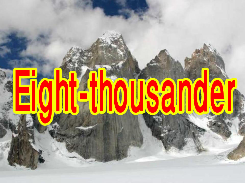 Spreebird: Eight-thousander (Mountains above 8000m)