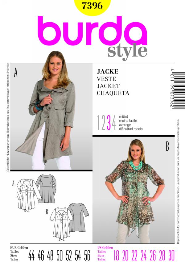 Sent from my iRon: Finally, Burda 7396, with bonus hack!